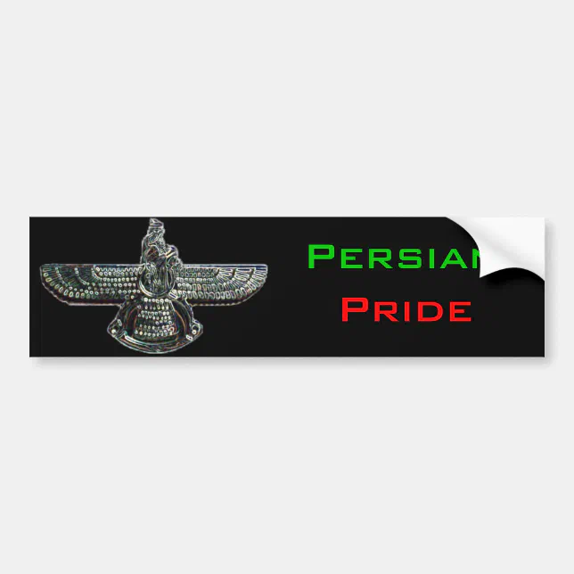 Persian Pride Farvahar Bumper Sticker | Zazzle
