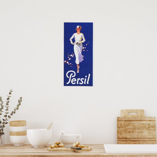 PERSIL White German Soap Detergent Old Advertising Poster | Zazzle