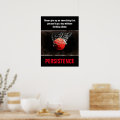 Persistence Basketball Inspirational Motivational Poster | Zazzle