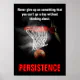 Persistence Basketball Inspirational Motivational Poster | Zazzle