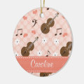 Persoanlized Pink Cello Ornament | Zazzle
