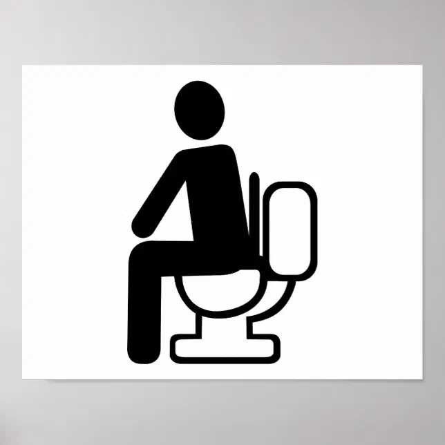 Person toilet poster | Zazzle