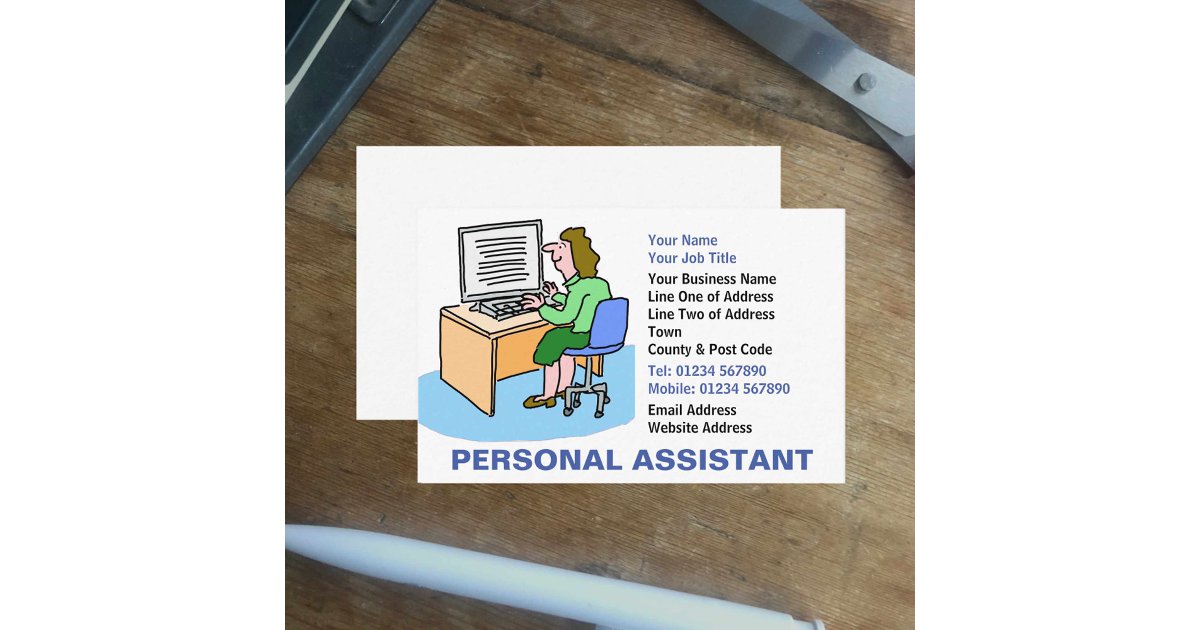 Personal Assistant Business Card Zazzle