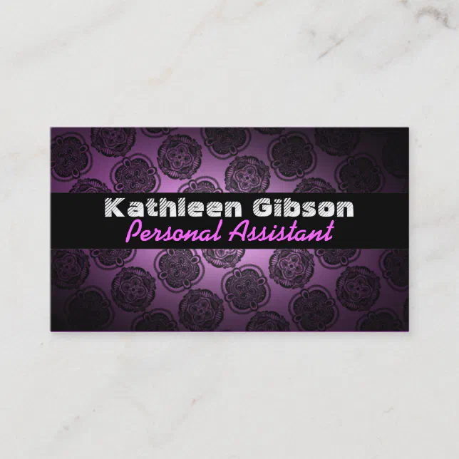 Personal Assistant Business Cards | Zazzle