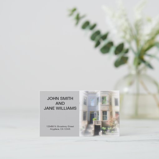 Personal Calling Card: Couples w Home Photo Business Card | Zazzle