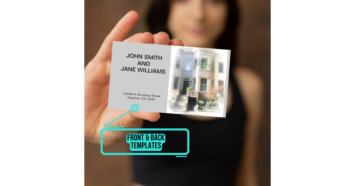 Personal Calling Card: Couples w Home Photo Business Card | Zazzle