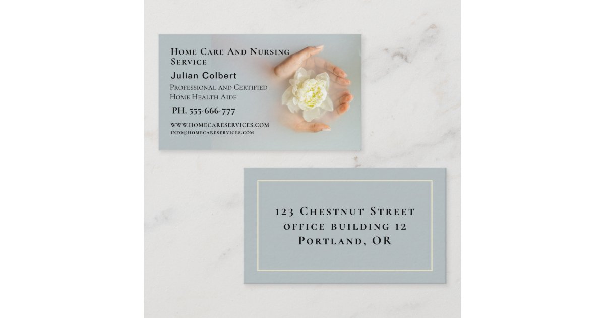 Personal Care Assistant caregiver Business Card | Zazzle