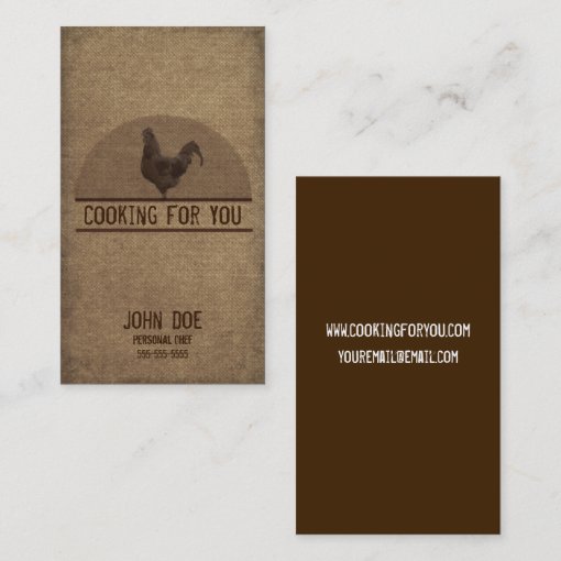 Personal Chef Business Card | Zazzle