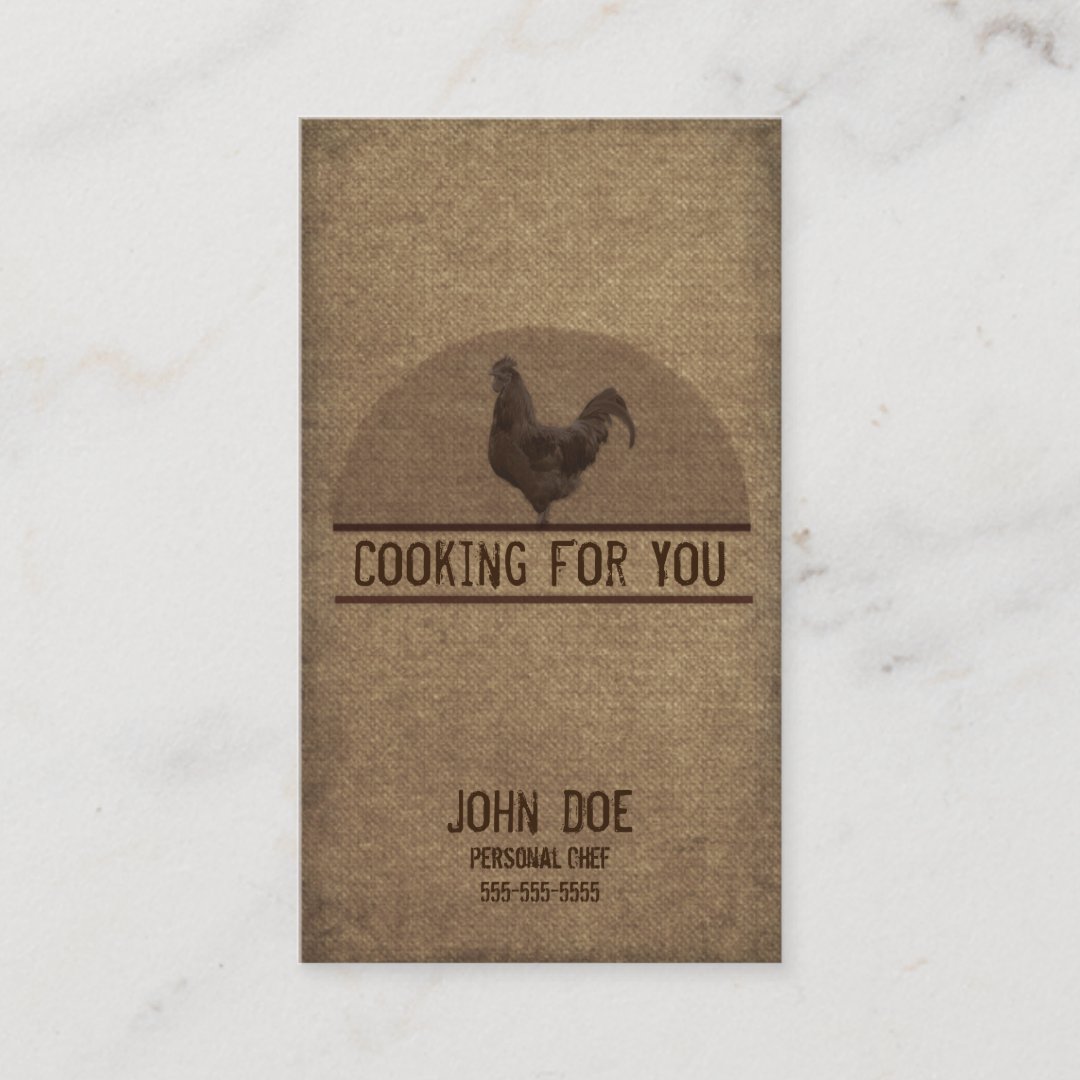 Personal Chef Business Card | Zazzle