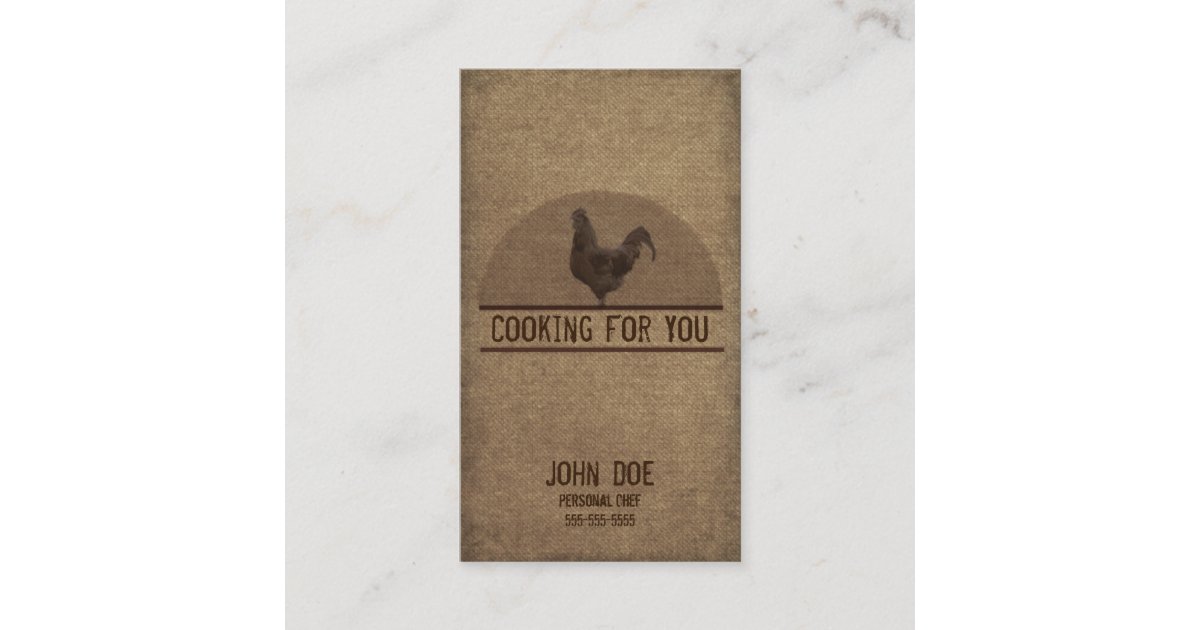Personal Chef Business Card | Zazzle