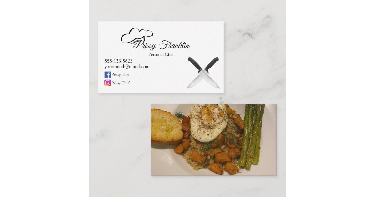 Personal Chef Business Card | Zazzle