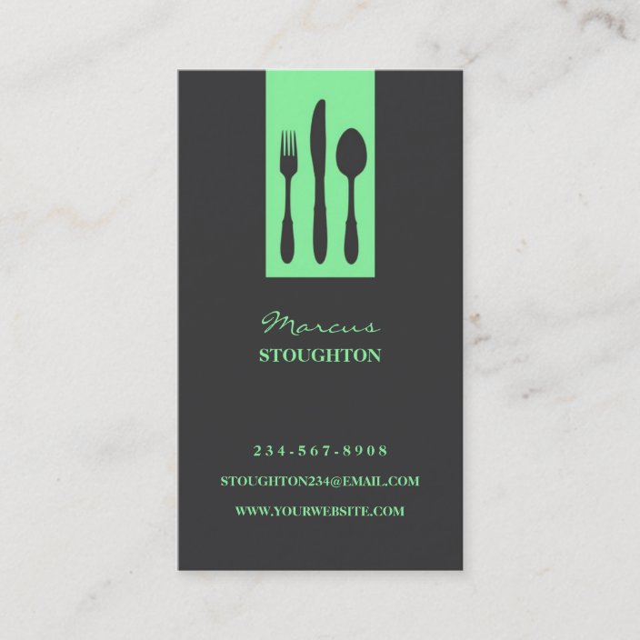 Personal Chef Business Card | Zazzle.com