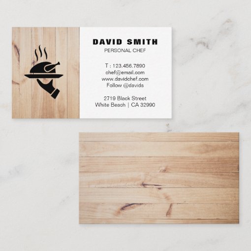 Personal Chef Business Card | Zazzle