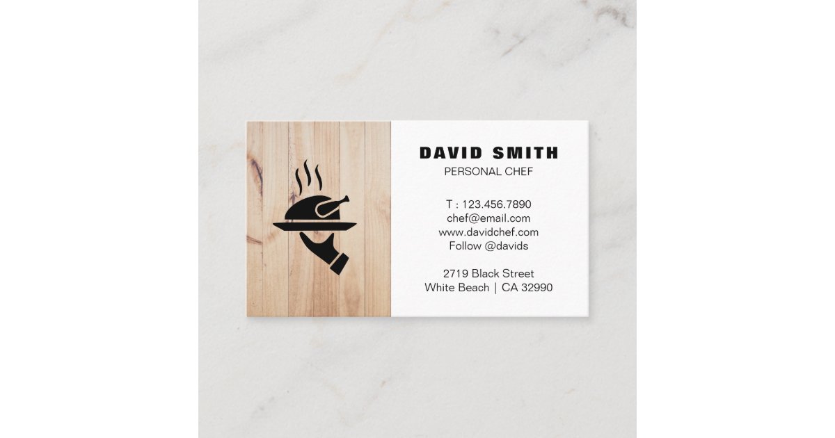Personal Chef Business Card | Zazzle