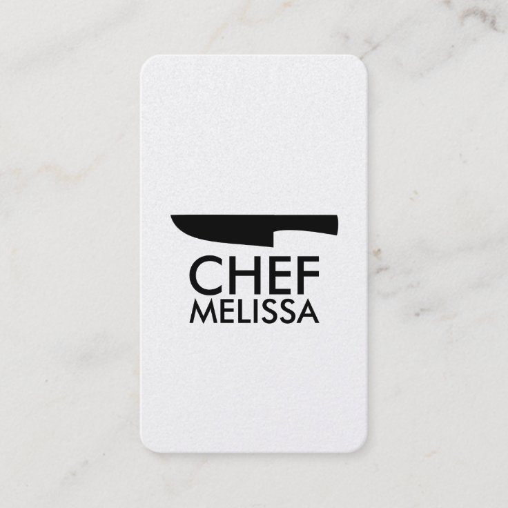 personal chef catering minimalist chic luxury gold business card | Zazzle