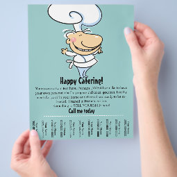 Personal chef/catering promotional flyer | Zazzle