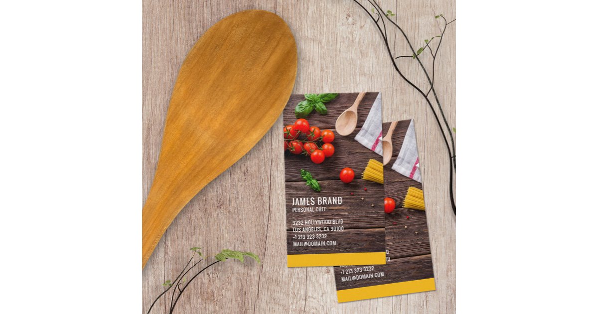 Personal Chef Catering Service Business Card | Zazzle