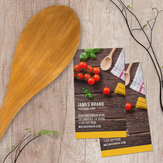 Personal Chef Catering Service Business Card | Zazzle