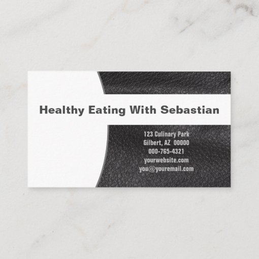 Personal Chef Faux Leather Custom Photo QR Code Business Card | Zazzle Personal Chef Faux Leather Custom Photo QR Code Business Card | Zazzle