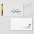 Personal Chef Food Skills Gold Cursive Monogram Business Card | Zazzle