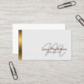 Personal Chef Food Skills Gold Cursive Monogram Business Card | Zazzle