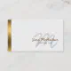 Personal Chef Food Skills Gold Cursive Monogram Business Card | Zazzle