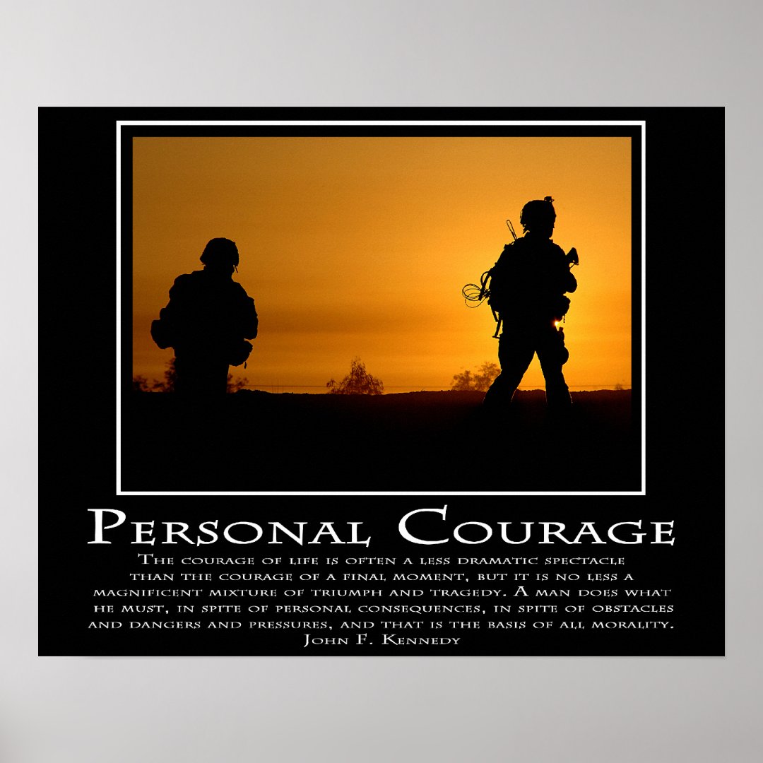 Personal Courage Poster | Zazzle