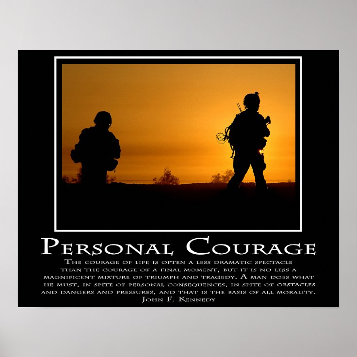 Personal Courage Poster | Zazzle