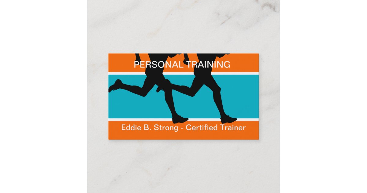 Personal Fitness Training Business Cards | Zazzle