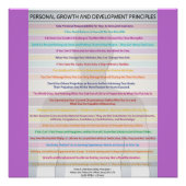 Personal Growth and Development Principles Poster | Zazzle