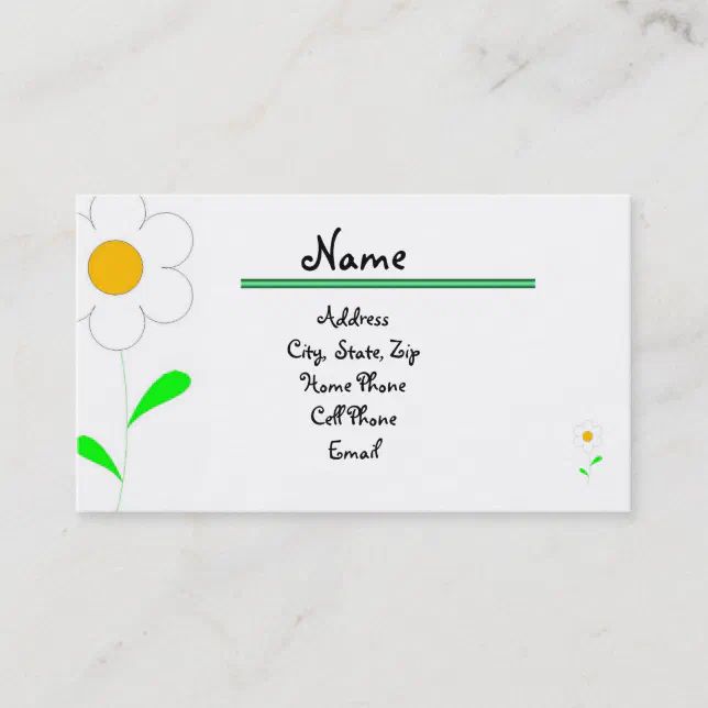 Personal Networking Card | Zazzle