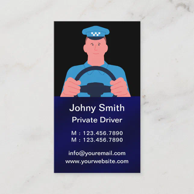 Personal Ride Sharing Uber Driver (New Uber Logo) Business Card | Zazzle