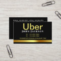 Personal Ride Sharing Uber Driver QR code Business Card | Zazzle