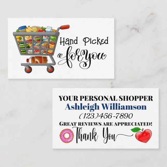 PERSONAL SHOPPER Business Card | Zazzle