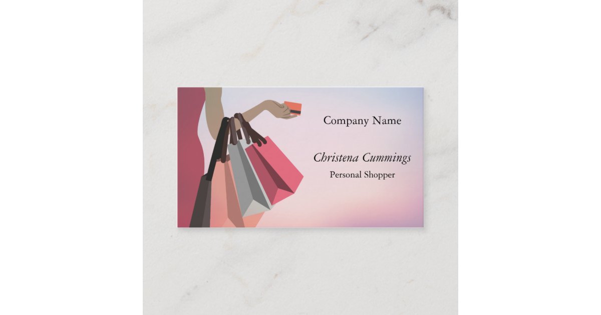 Personal Shopper - Concierge Business Card (AA) | Zazzle