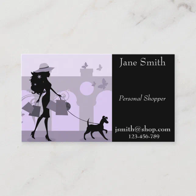 Personal Shopper stylish and fashionable Business Card | Zazzle