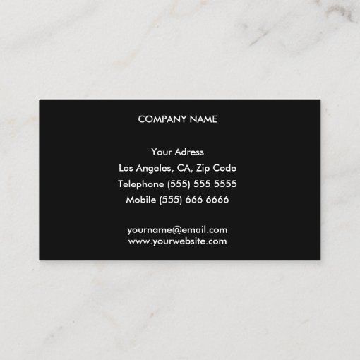 Personal Silver Foil Business Card | Zazzle