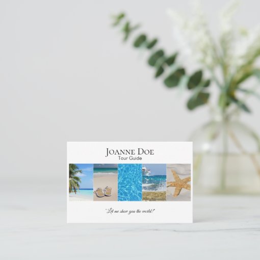 Personal Tour Guide Business Card | Zazzle