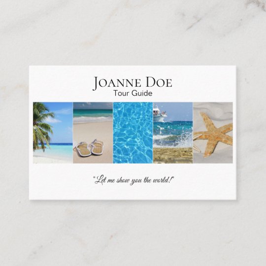 Personal Tour Guide Business Card | Zazzle.com