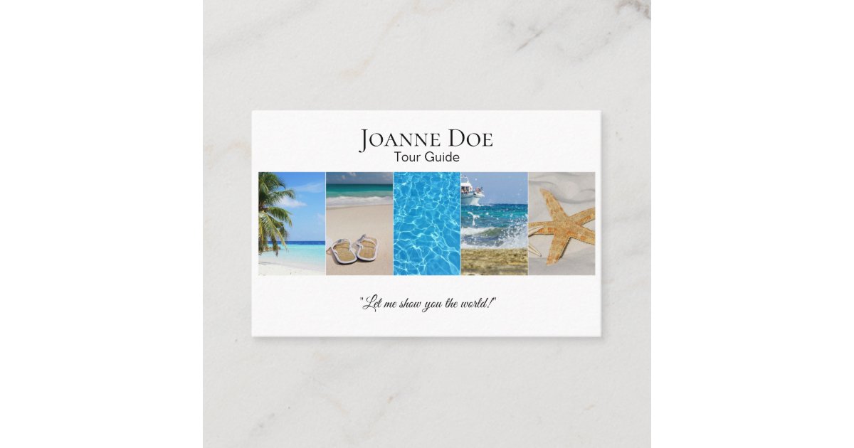 Personal Tour Guide Business Card | Zazzle