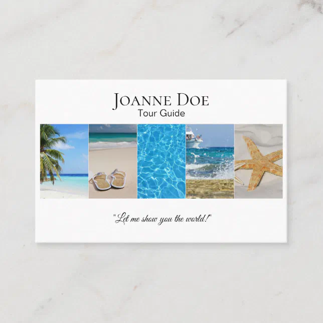 Personal Tour Guide Business Card | Zazzle