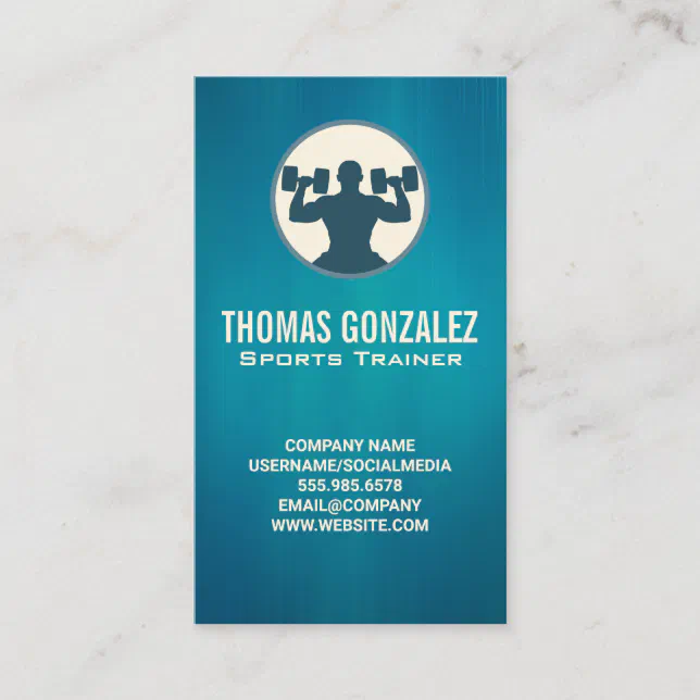 Personal Train | Lifting Weights Appointment Card | Zazzle