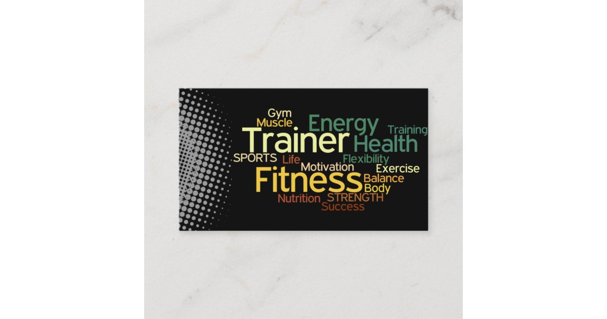 Personal Trainer Business Card | Zazzle
