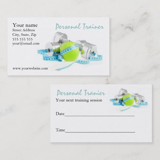 Personal Trainer business card | Zazzle