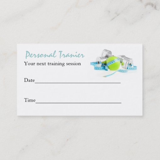 Personal Trainer business card | Zazzle