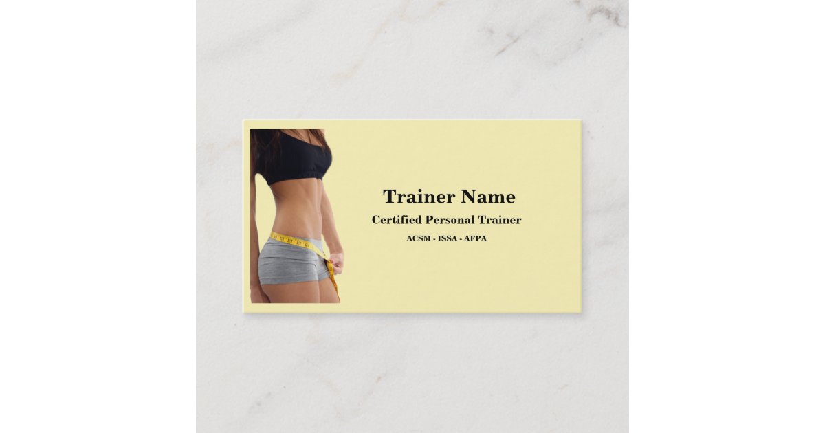 Personal Trainer Business Card | Zazzle