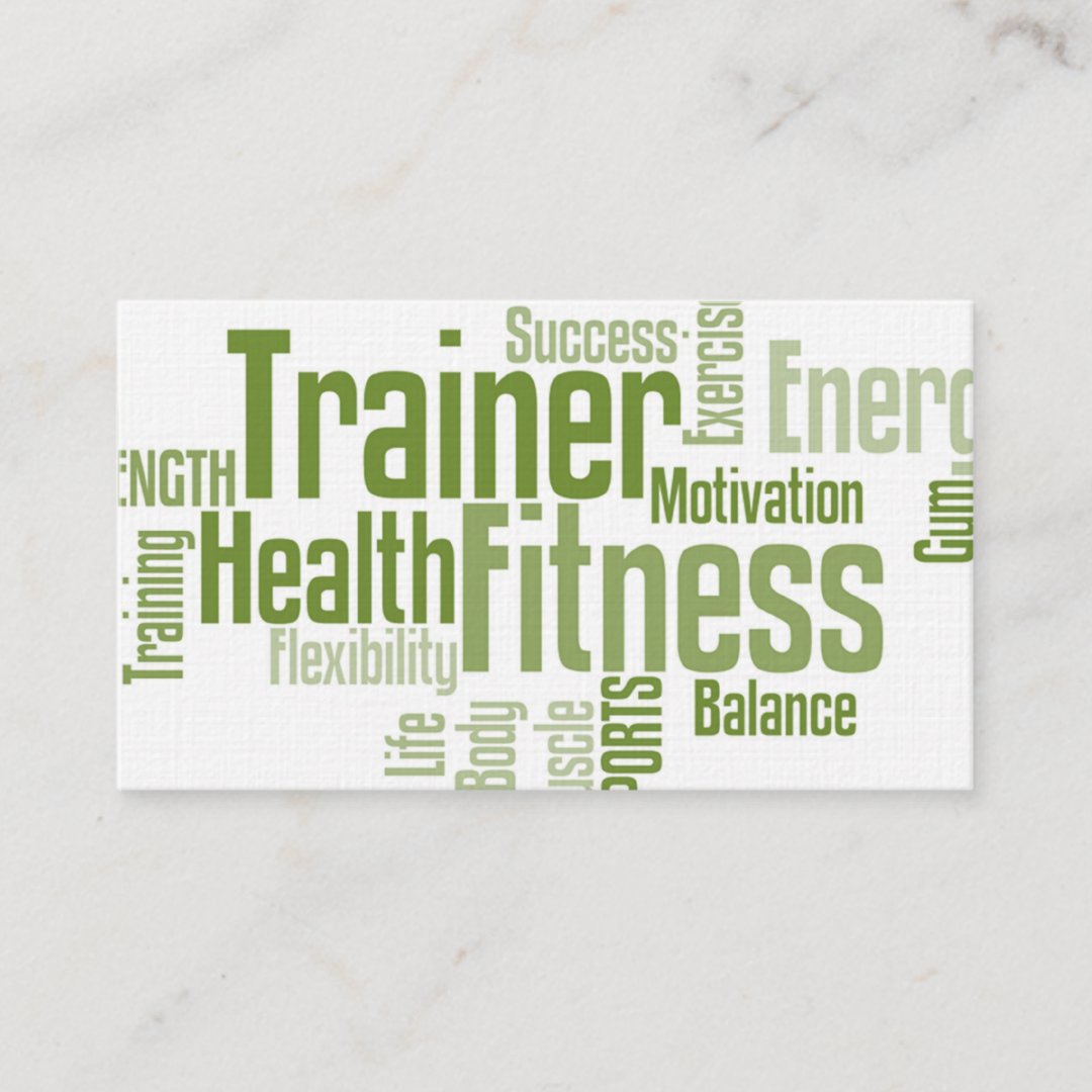 Personal Trainer Business Card | Zazzle