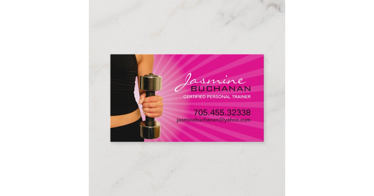 Personal Trainer Business Card Template | Zazzle