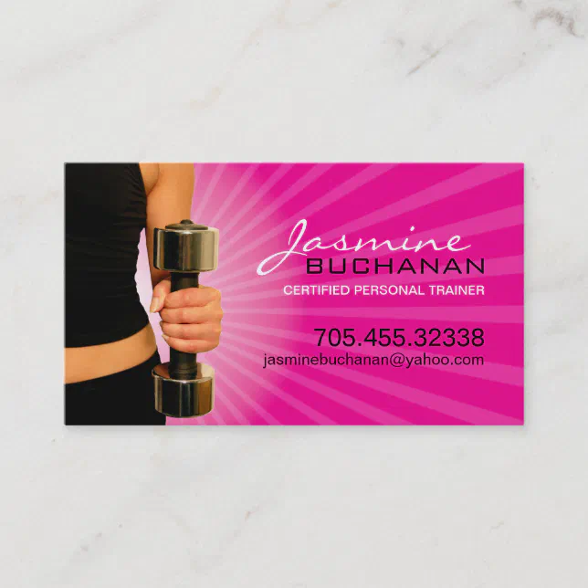 Personal Trainer Business Card Template | Zazzle