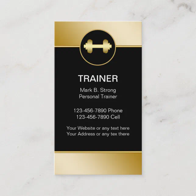 Personal Trainer Business Cards | Zazzle